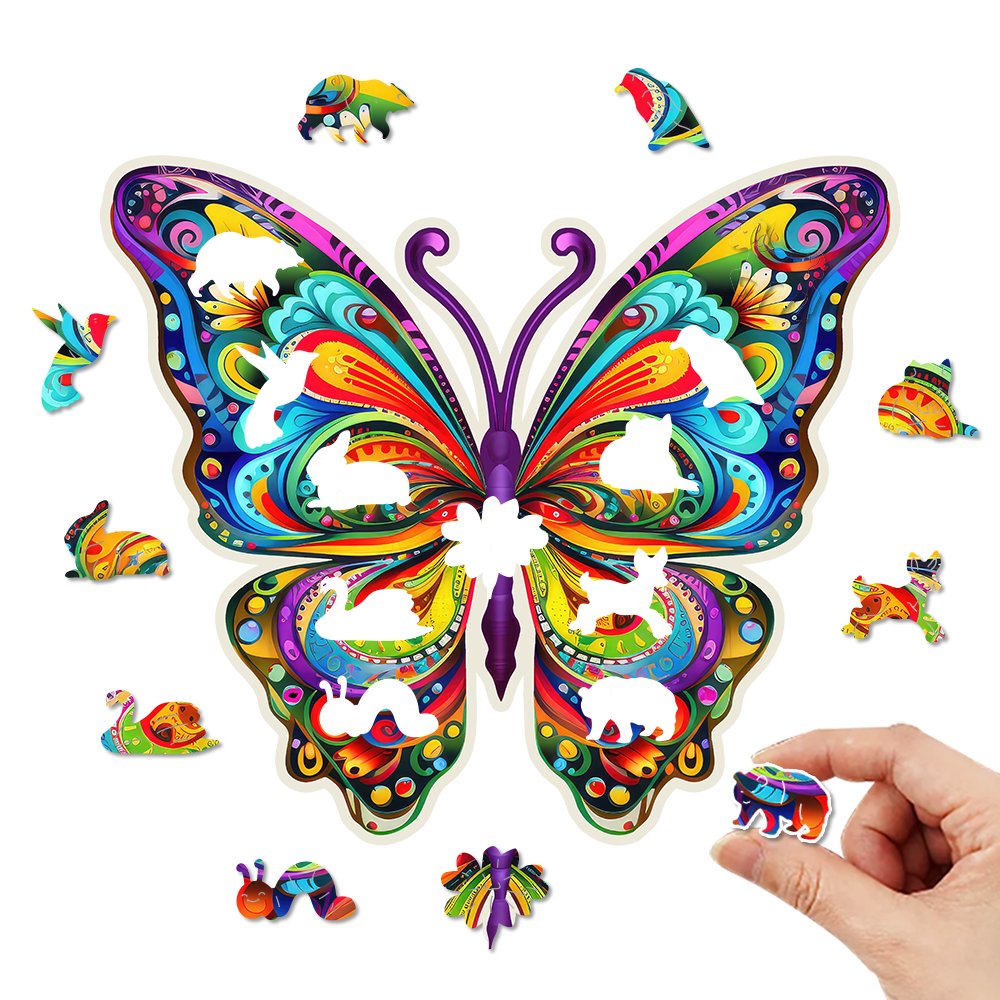 Enchanted Butterfly Challenge - Wooden Jigsaw Puzzle – Wooden Puzzle